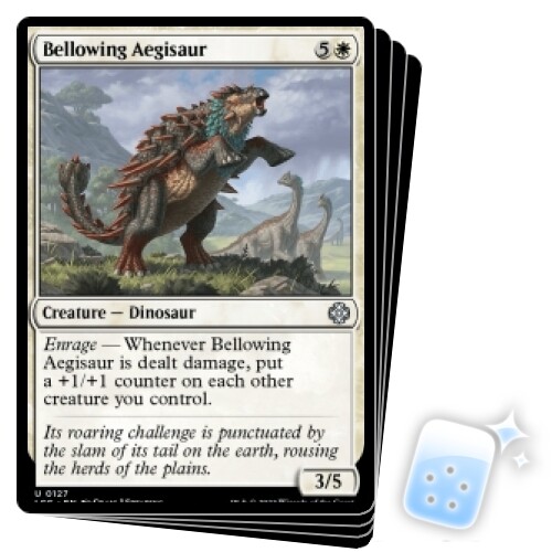 Bellowing Aegisaur X4 M/NM Magic MTG The Lost Caverns Of Ixalan ...