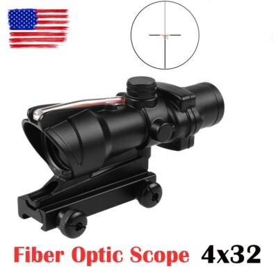 Tactical ACOG 308 ACOG TA31 Crosshair Red Illuminated BDC 4x32 Optic ...