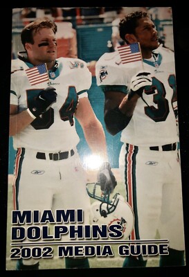 2002 Miami Dolphins NFL Football Media Guide | eBay