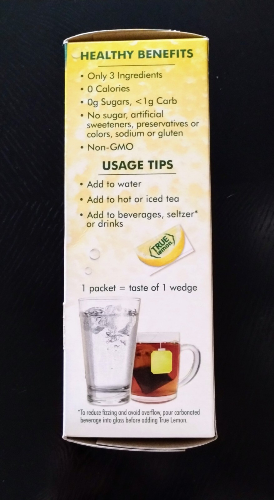 True Lemon Crystallized Real Lemon Packets Sugar Free 100-CT SAME-DAY ...