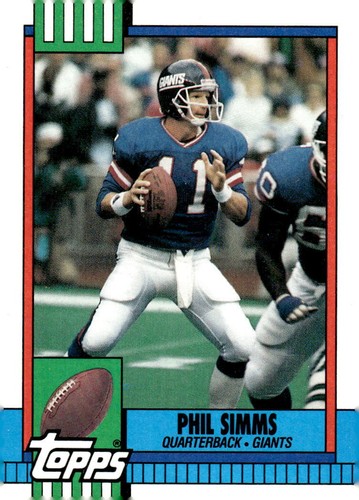 1990 Topps #51a Phil Simms - New York Giants | eBay