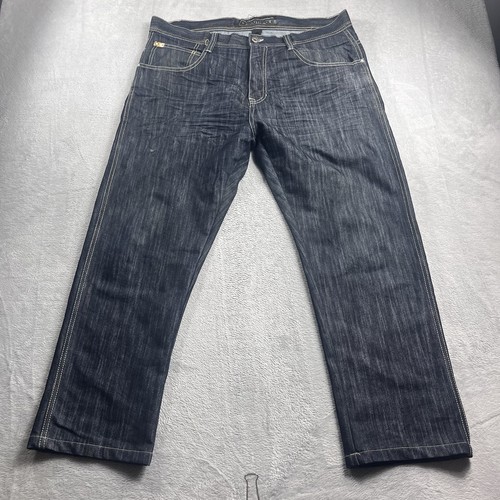 Vintage South Pole Jeans Mens 38x28 Wide Leg Baggy Yellow Tab Skater ...