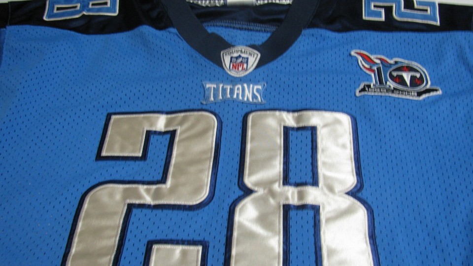 Tennessee Titans Reebok Jersey Men's 52 Chris Johnson Stitched NFL ...
