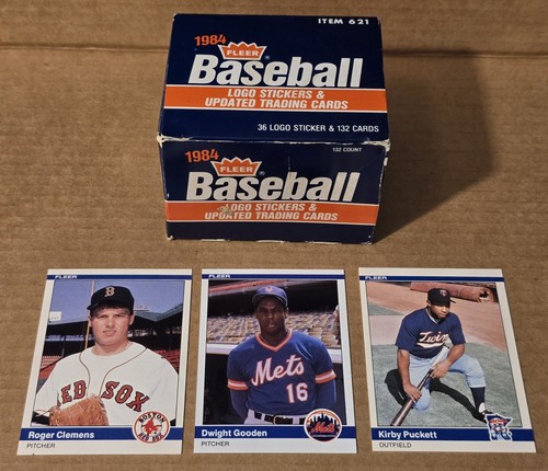 1984 Fleer Update Complete Set (1-132) with Gooden, Puckett, Clemens ...
