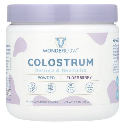2 X Wondercow, Colostrum Powder, Elderberry, 5.15 o (146 g) | eBay