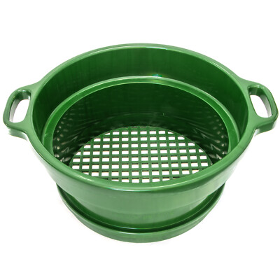 ASR Outdoor 1/2 Heavy Duty Gold Panning Stackable Plastic Sifting ...