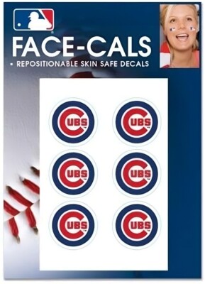Chicago Cubs Team Face-Cal Skin Safe Decals | eBay