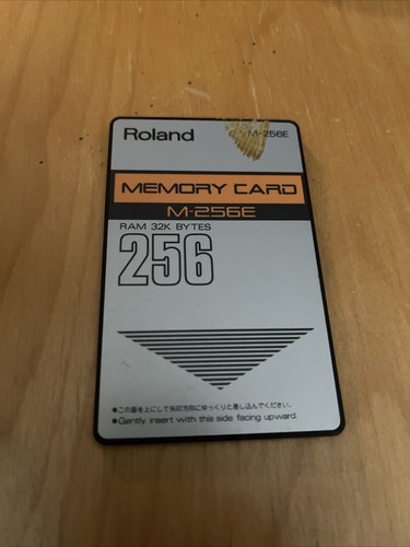 Roland Memory Card M-256E - 32K Bytes RAM | eBay