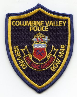COLUMBINE VALLEY COLORADO CO Serving Bow Mar POLICE PATCH | eBay