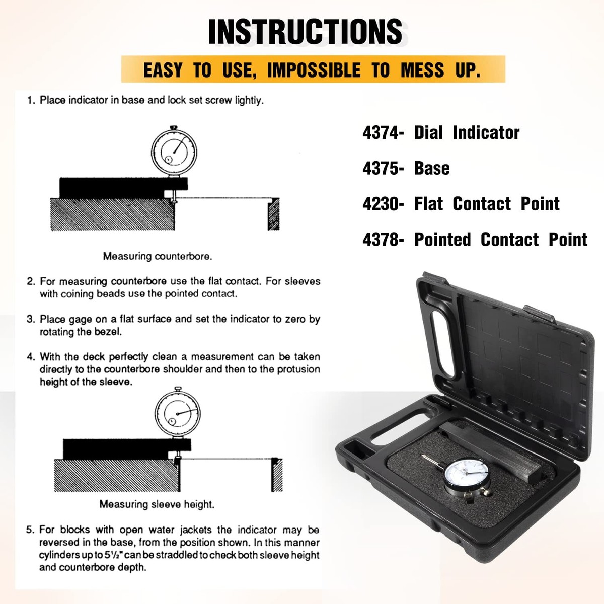Cylinder Liner Protrusion Tool Protrusion Measurement Tool Cylinder ...