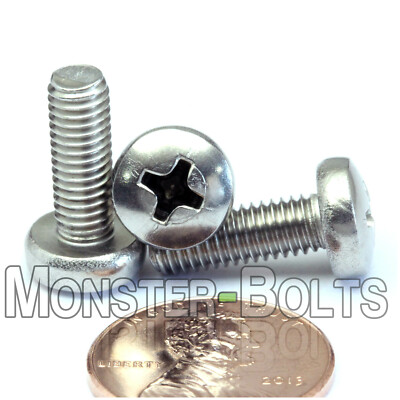 Qty 1,500 - M5 x 14mm DIN 7985A Phillips Pan Machine Screw, A2 ...