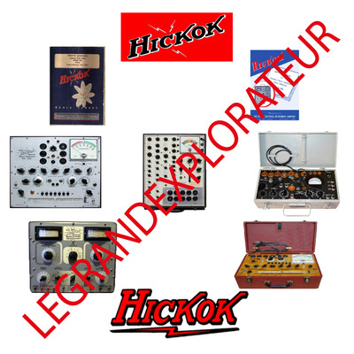 Ultimate Hickok Tube Tester Operation Service manual & Schematics 150 ...