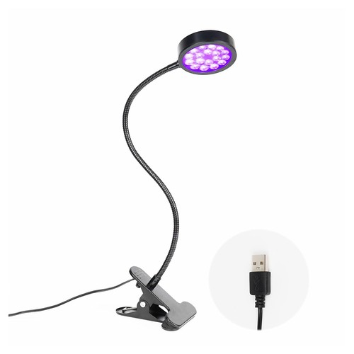Usb Black Light Lamp 5v 5w 395nm Uv Led Blacklight With Gooseneck And ...