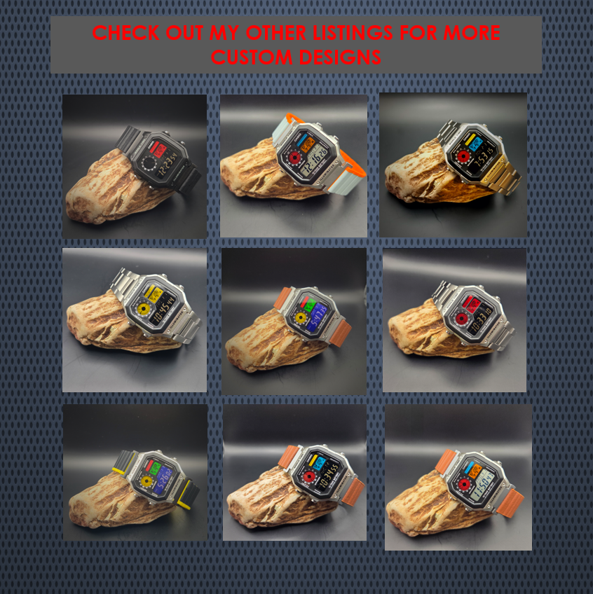 CASIO AE-1200WHD. Royale World Time Watch Mod. Negative Display ...