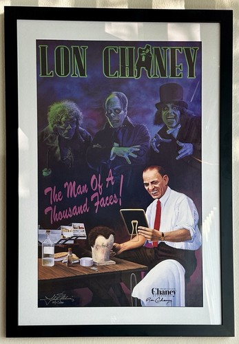 💥 LON CHANEY The Man Of A Thousand Faces Art Print💥 Signed & Framed 💥 ...