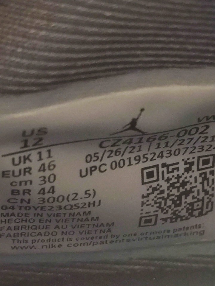 Nike Air Jordan Point Lane Cool Grey Herren UK 11 EUR 46 (CZ4166 002 ...