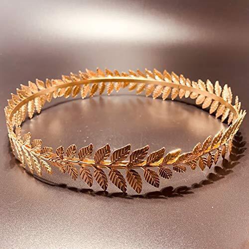 Roman Emperor Crown Laurel Wreath Gold Leaf Headband Toga Costume ...