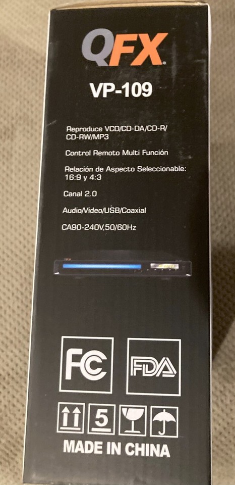 QFX VP-109: Multimedia DVD Player w/ RCA Cables & Remote Control ...