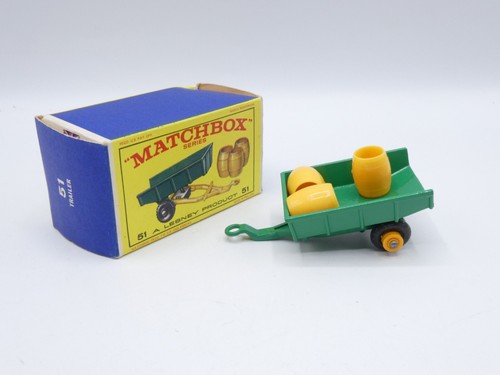 Matchbox Lesney 51b Farm Trailer with Black Tyres | eBay Australia