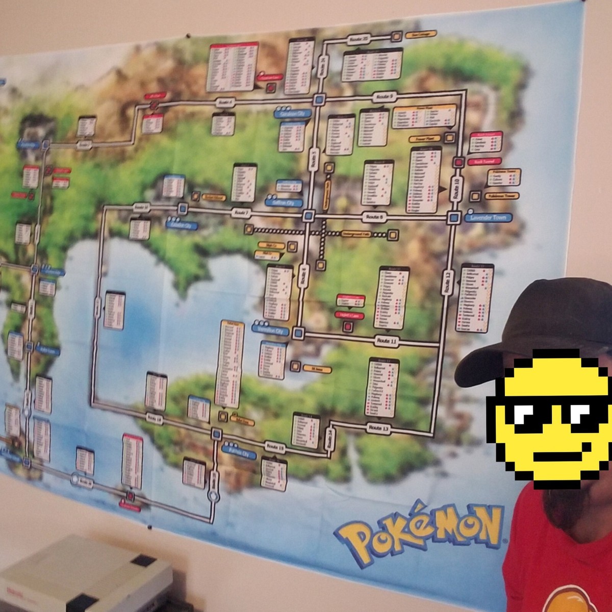 Pokemon Red Version Area Maps 2016/02: Pokémon: Red, Green (J) & Blue