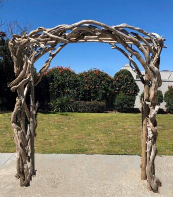 Driftwood Wedding Arch Premium Four Post Arbor Opening 6ft Wide x 7ft ...