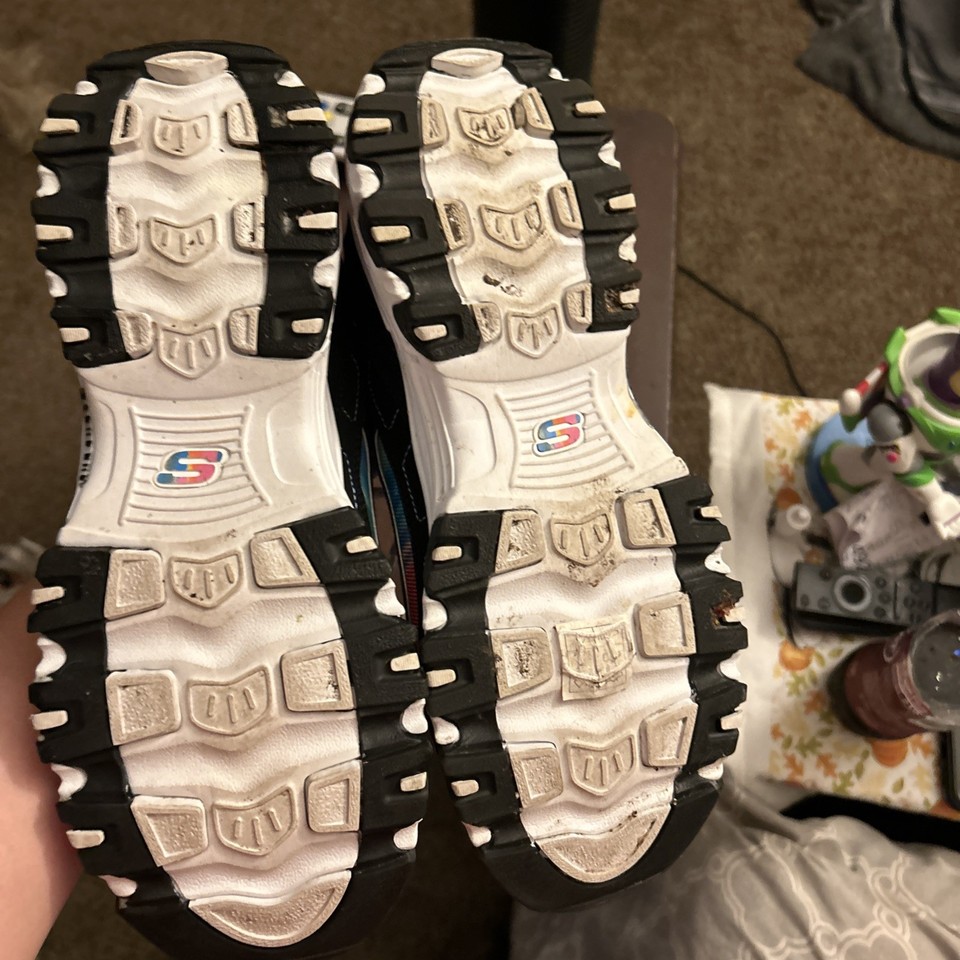 Skechers D'Lites Size 11, Black Rainbow 149262 BKMT Dreamy Sky Sneakers ...