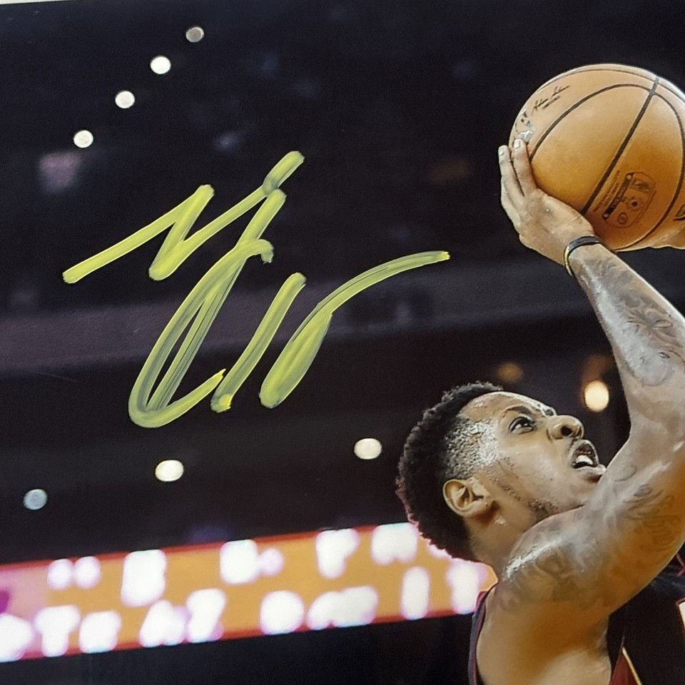 Beckett COA Mario Chalmers Signed 8x10 Photo Miami Heat NBA Autograph ...