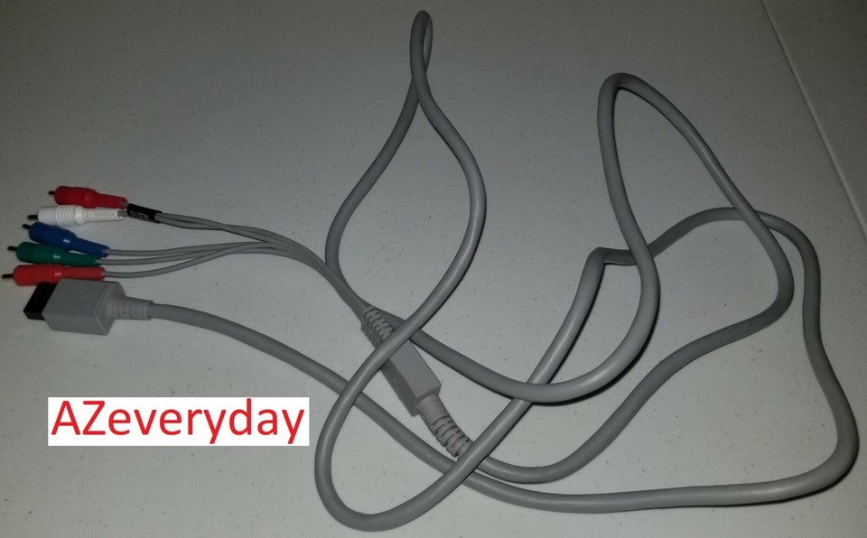 Nintendo Wii COMPONENT Cable Official Genuine cord/wire OEM 480p YPbPr ...