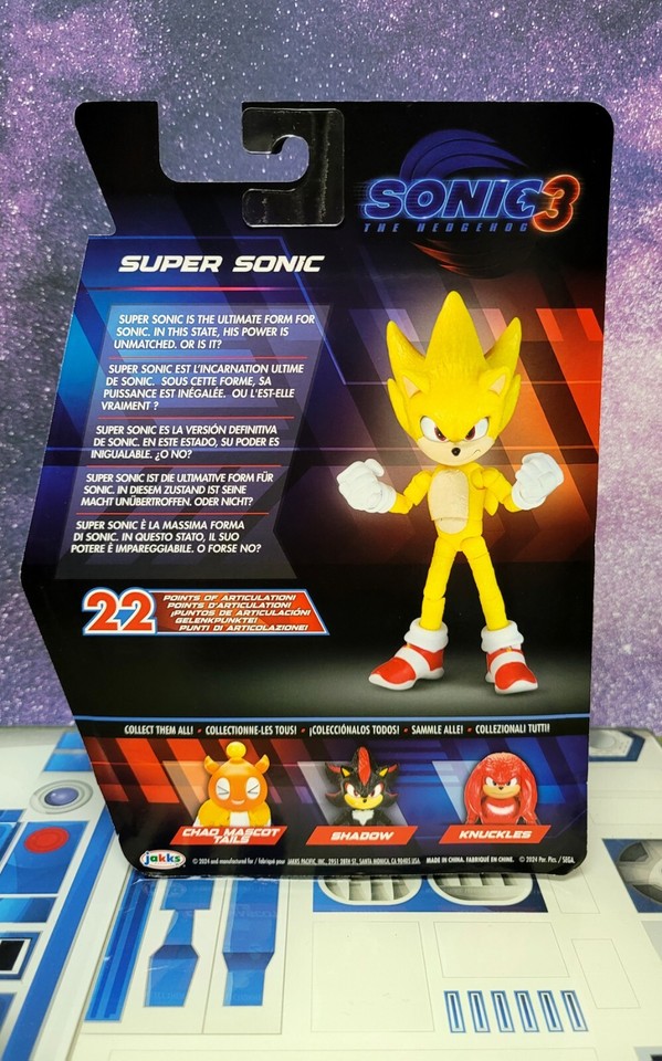Sonic The Hedgehog 3 Movie "SUPER SONIC" 5inch Figure Jakks | eBay