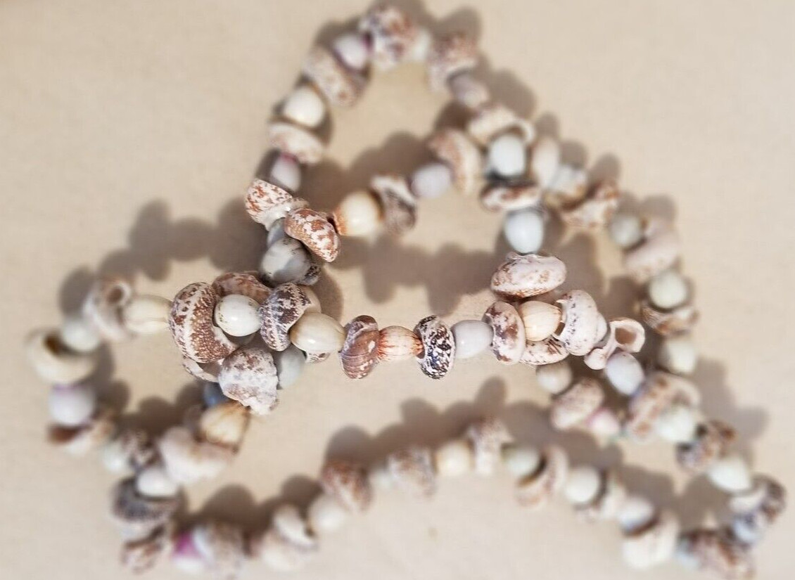 Vintage Antique Iridescent Trochus Shell Necklace Oce… - Gem