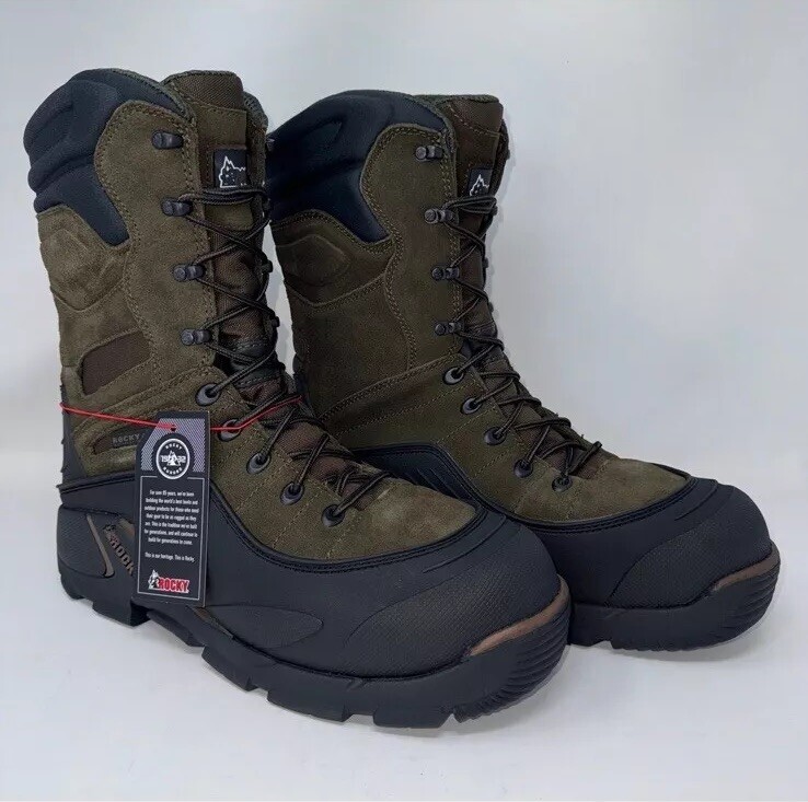 Rocky Blizzard Stalker Pro Waterproof 1200G Insulated Boot Size 12M New ...