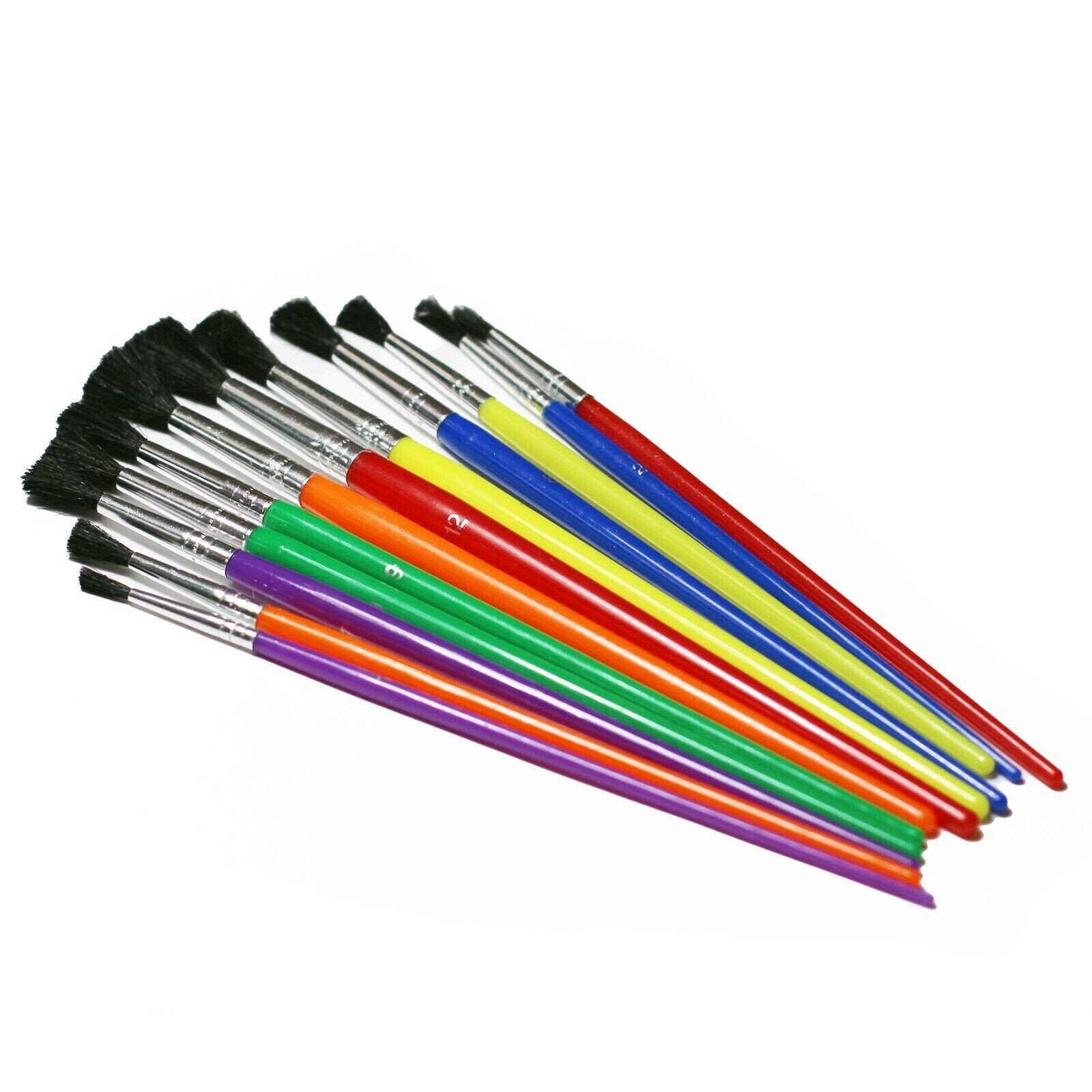 LARGE Round Artist Brush Set Art Paint Fitch Brushes Small Thin Thick ...