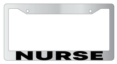 Nurse Chrome METAL License Plate Frame | eBay