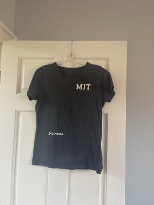 MIT Massachusetts Institute of Technology Women's L large T shirt navy ...