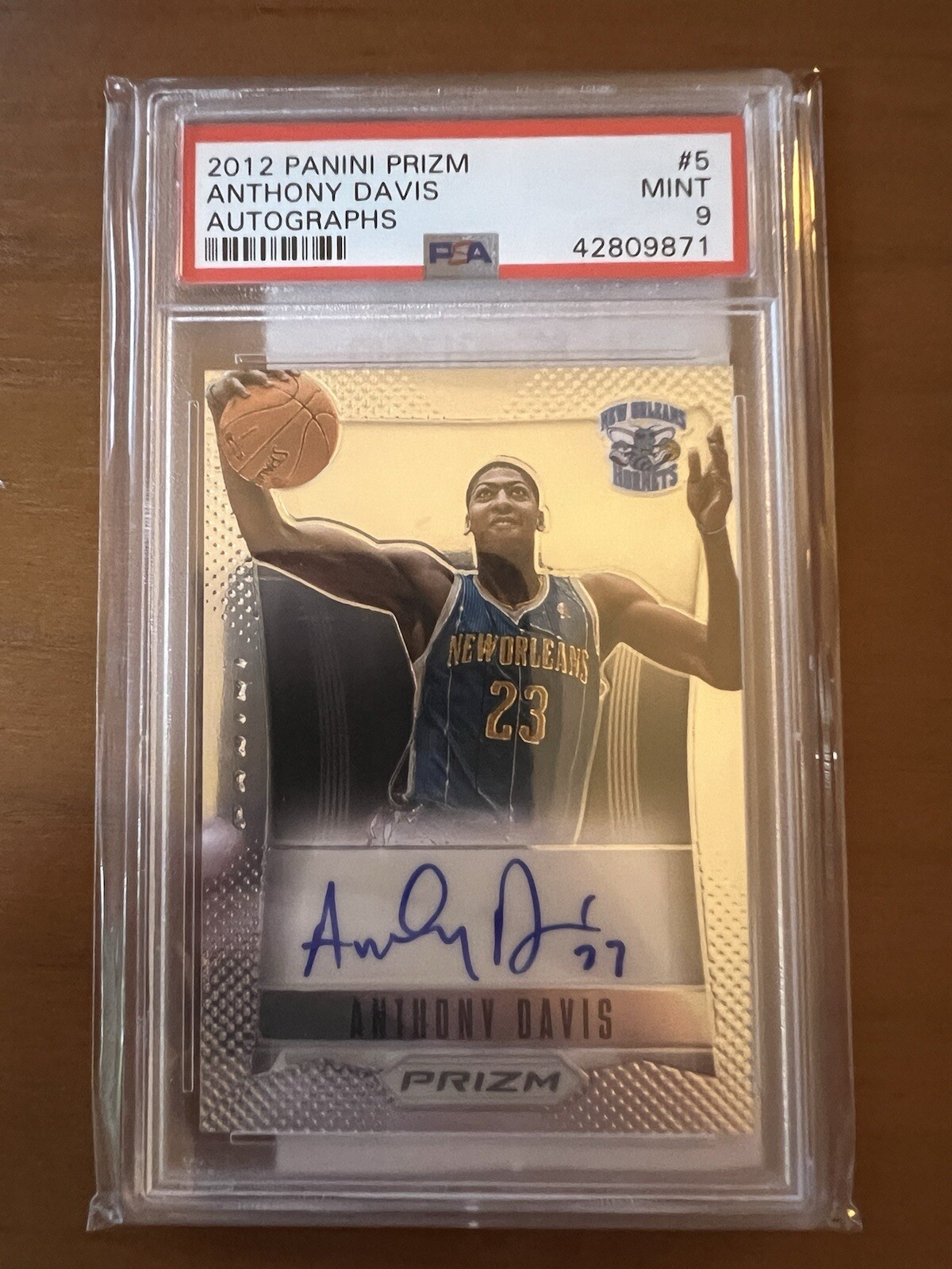 2012 Prizm Anthony Davis Autograph On Card PSA 9 Rookie #5 | eBay