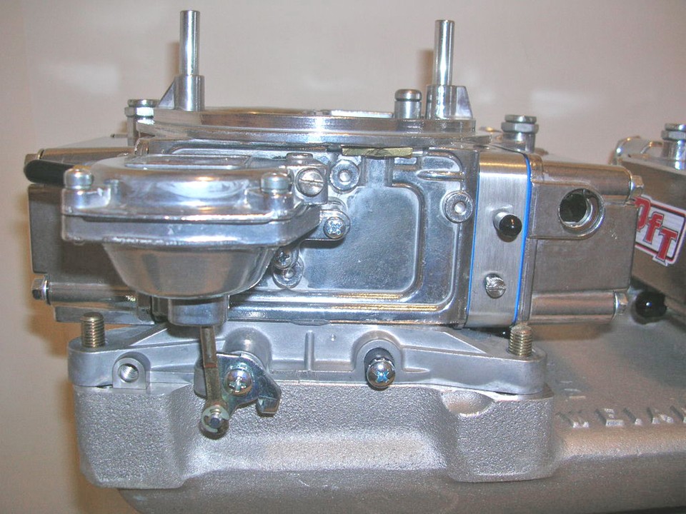 QUICK FUEL 450 CFM 2X4 DUAL QUAD TUNNEL RAM CARBURETORS VACUUM ...