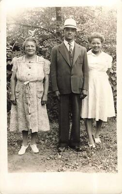 c.1940s African American RPPC Family Portrait ID’d “Mother Budd ...