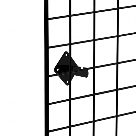 Black Grid Mesh Panel Premium Retail Shop Display Panel Accessory Wall ...