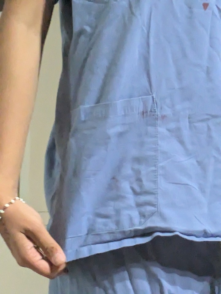 Standard Textile Blue Scrubs Medium Lightweight Bulk Set 5 Shirts 6 ...