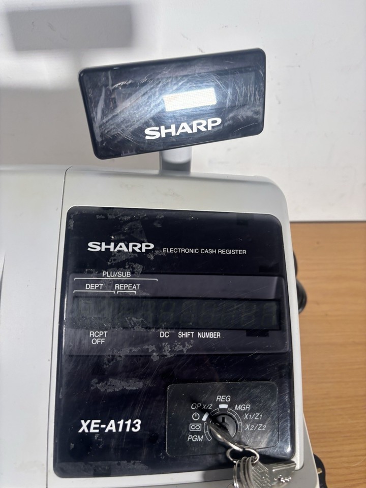 Sharp XE-A113 Cash Register Fully Shop Till | eBay UK