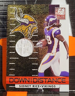 2011 DONRUSS ELITE - DOWN DISTANCE ** SIDNEY RICE ** #43 " VIKINGS ...