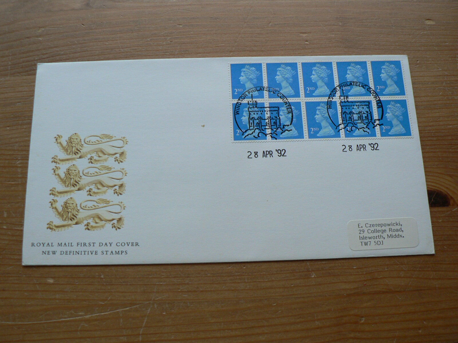 Royal Mail Definitive First Day Covers, 1st + 2nd Class NVI Machin ...
