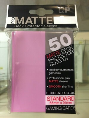 Pink (100) ULTRA PRO Card Sleeves *PRO-MATTE* DECK PROTECTORS MTG ...