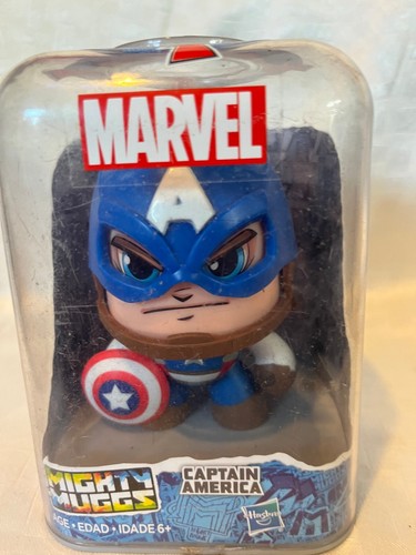 Marvel Mighty Mugs Hasbro Vinyl Figure Captain America Switchable Faces ...