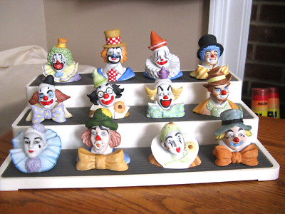 The Reco Clown Figurine Collection Set of 12 by John McClelland NIB ...