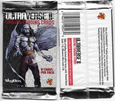 Ultraverse II Malibu Comic Trading Cards 1994 SEALED UNOPENED 8 Card ...
