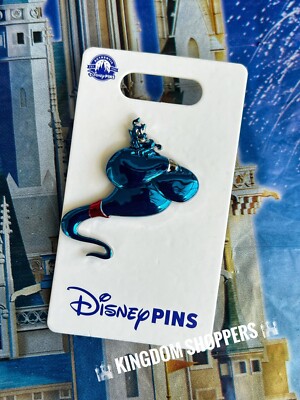 Disney Parks Sculpted Metallic Collection OE Pin Aladdin Genie | eBay