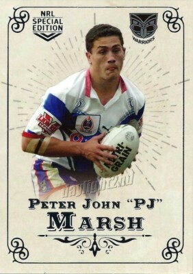 2018 NEW ZEALAND WARRIORS NRL Card PJ MARSH Glory | eBay Australia