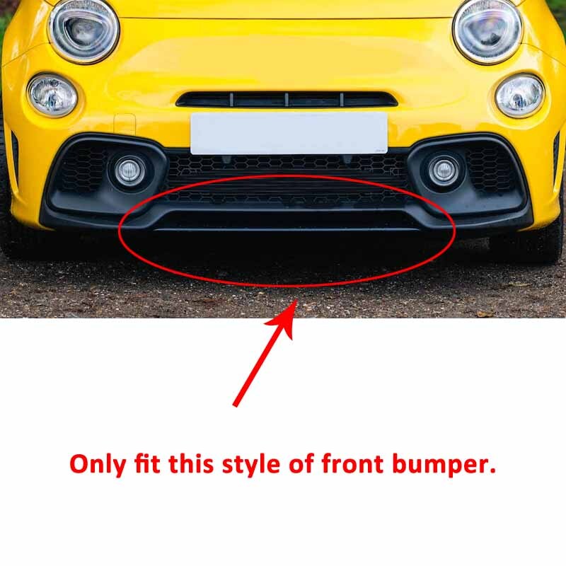 Dry Carbon Fiber Front Bumper Lip Splitter Cover for Fiat 500 Abarth ...