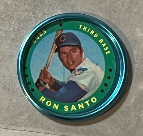 1971 Topps Coin Ron Santo #95 Chicago Cubs NICE! | eBay